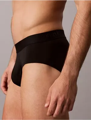 Calvin Klein Microfiber Stretch Hip Brief - Black
