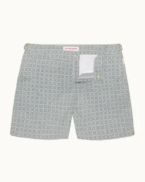 Orlebar Brown Bulldog Exclusive-print Mid-length Swim Shorts - Latte