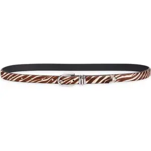 Nordstrom Janae Genuine Calf Hair Belt - Zebra
