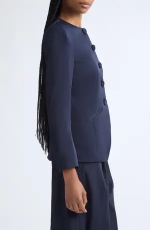 Veronica Beard Wryllen Collarless Jacket