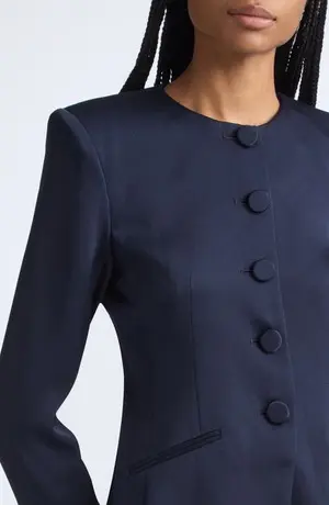 Veronica Beard Wryllen Collarless Jacket