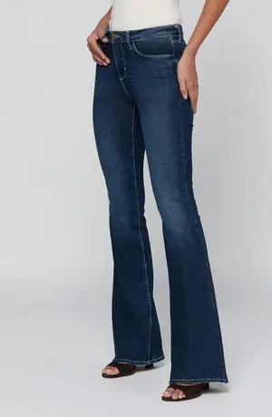 L'Agence Marty High Waist Flare Jeans - Vancouver