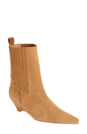 Cinq À Sept Parker Curved Wedge Bootie - Toffee