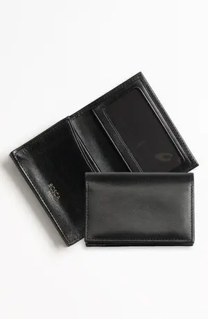 Bosca Old Leather Gusset Wallet - Black