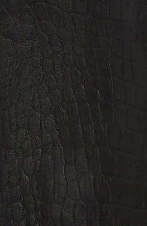 TOTEME Croc Embossed Leather Gloves