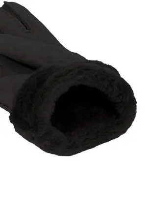 KESSLER Hand-sewn Premium Lamb Fur Gloves - Black
