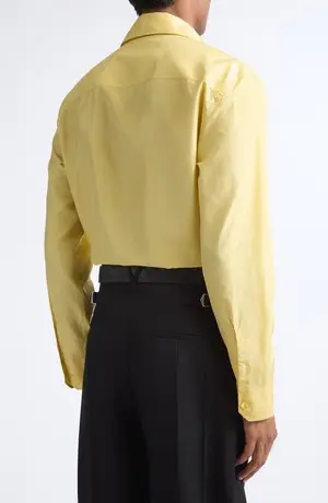 Bottega Veneta Light Wool Grain De Poudre Straight Leg Pants