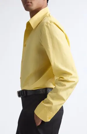Bottega Veneta Light Wool Grain De Poudre Straight Leg Pants