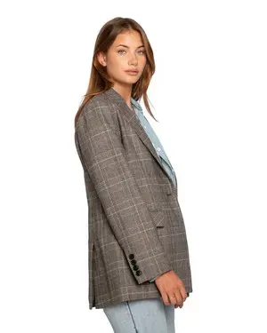BELLE & BLOOM Paris Grid Single Breasted Blazer