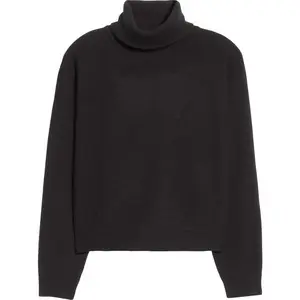 Vince Wool & Cashmere Turtleneck Sweater Black