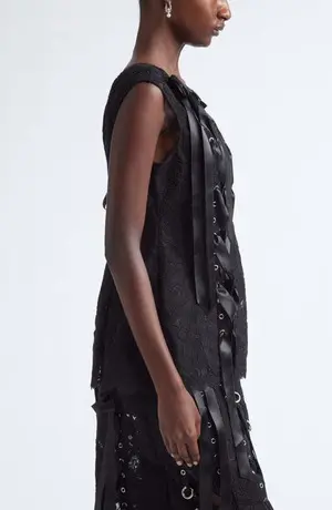 Simone Rocha Unraveling Ribbon Portrait Top