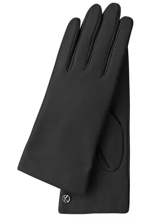 KESSLER Premium Lamb Leather Touchscreen Gloves With Cashmere Lining - Black