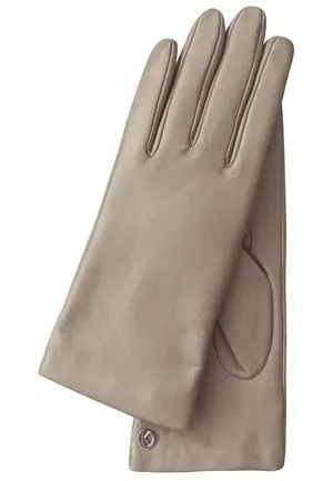 KESSLER Premium Lamb Leather Touchscreen Gloves With Cashmere Lining - Mink