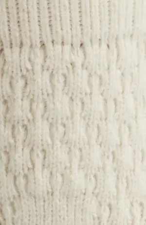 Hue Bubbled Boot Socks - Ivory