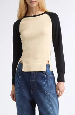 PAOLINA RUSSO Warrior Raglan Cotton Sweater