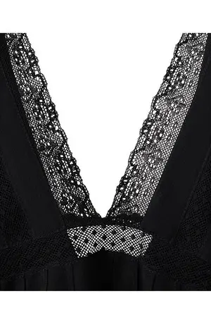 Mango Lou Lace Detailed Top