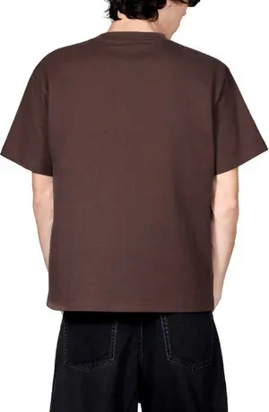PLEASURES Slip Heavyweight Cotton T-shirt - Brown