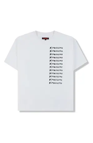 PLEASURES Slip Heavyweight Cotton T-shirt - White