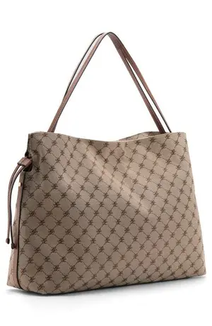 Mango Jacquard Faux Bucket Bag