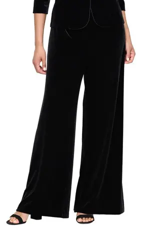 Alex Evenings Stretch Velvet Palazzo Pants