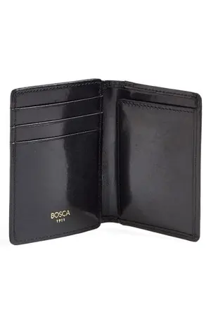 Bosca Old Leather Front Pocket Id Wallet