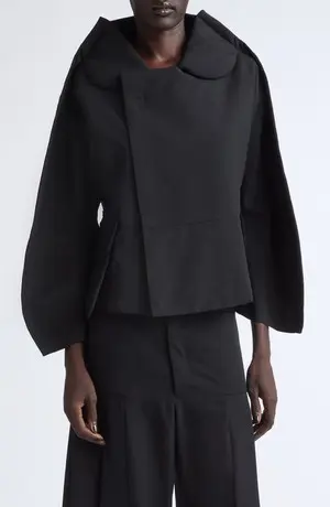 Comme Des Garçons Tropical Wool Jacket - Black