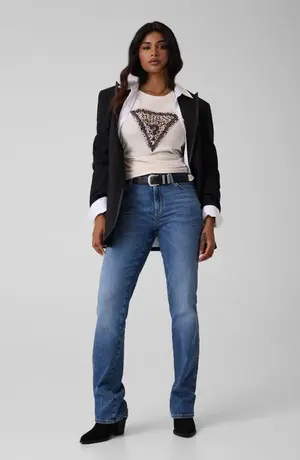 Guess Savanna Leopard Graphic T-shirt - Ivory
