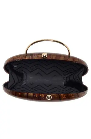 OLGA BERG Imelda Acrylic Top Handle Bag