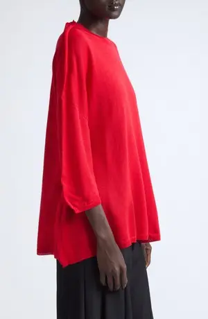 Comme Des Garçons 12 Gauge Acrylic And Wool Sweater - Red