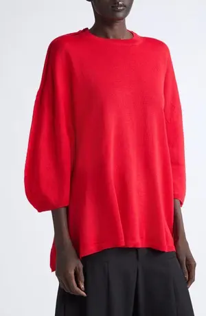 Comme Des Garçons 12 Gauge Acrylic And Wool Sweater - Red