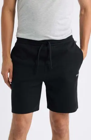 BOSS Waffle Knit Shorts - Black