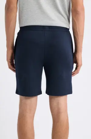 BOSS Waffle Knit Shorts - Dark Blue