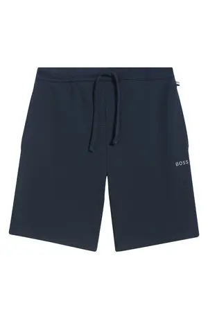 BOSS Waffle Knit Shorts - Dark Blue