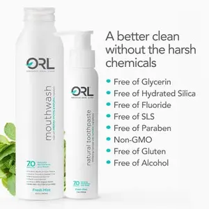 ORL LABS Natural Toothpaste & Mouthwash Bundle