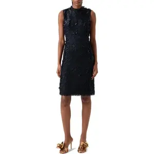 Akris Layered Organza Tile Sheath Dress