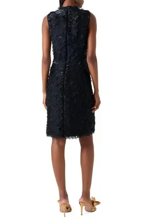 Akris Layered Organza Tile Sheath Dress