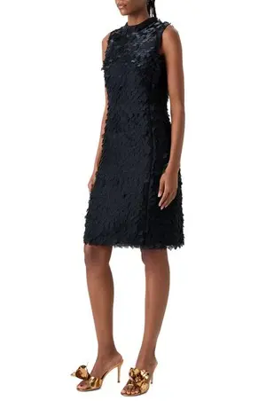 Akris Layered Organza Tile Sheath Dress
