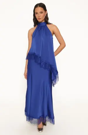 PETAL & PUP Zarni Lace Trim Maxi Skirt