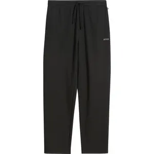 BOSS Waffle Knit Cotton Blend Pants - Black