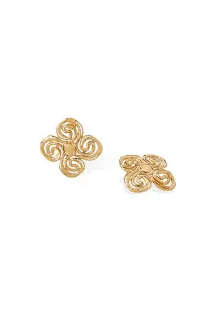 RETRO CHIC Eternal Spiral Earrings - Gold