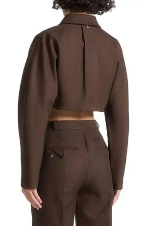 Manière De Voir Elya Tailored Super Cropped Jacket