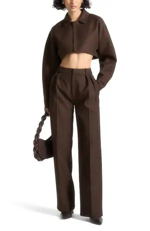 Manière De Voir Elya Tailored Super Cropped Jacket
