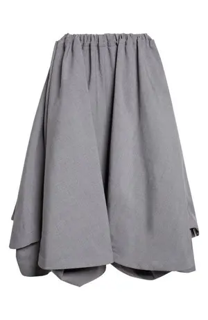 Tao Comme Des Garçons Yarn Dyed Midi Skirt - Top Gray