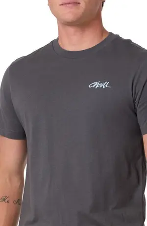 O'Neill Tropics Classic Cotton Graphic T-shirt - Dark Shadow