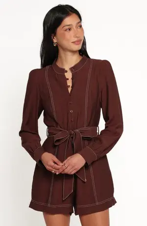 PETAL & PUP Benni Long Sleeve Romper