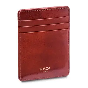Bosca Old Leather Front Pocket Wallet - Cognac