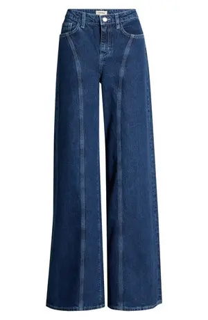 L'AGENCE Lestat Seamed High Waist Wide Leg Jeans
