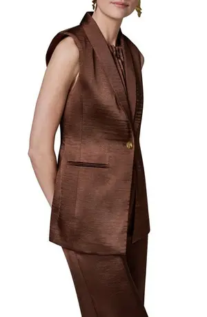 Donna Karan New York One-button Vest - Canyon