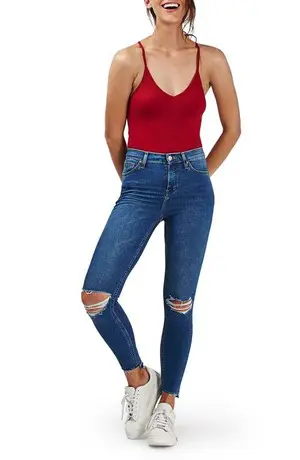 Topshop Crisscross Strap Bodysuit
