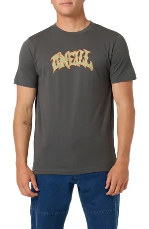 O'Neill Counselor Classic Cotton Graphic T-shirt - Dark Shadow